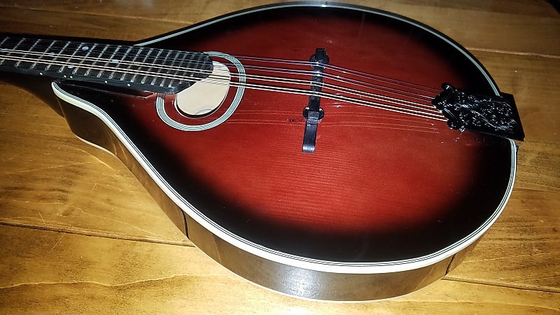 Johnson MA-110 Mandolin with case - Dark Cherry Sunburst | Reverb