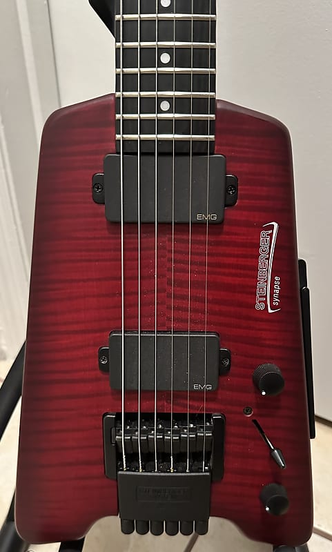 Steinberger Synapse SS-2F Custom Flamed Trans Red Maple | Reverb