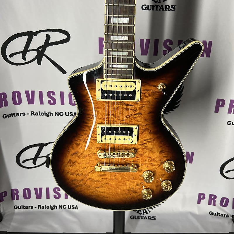 Dean Cadillac Select Arch Top Quilt Maple 2013 - Tiger Eye | Reverb