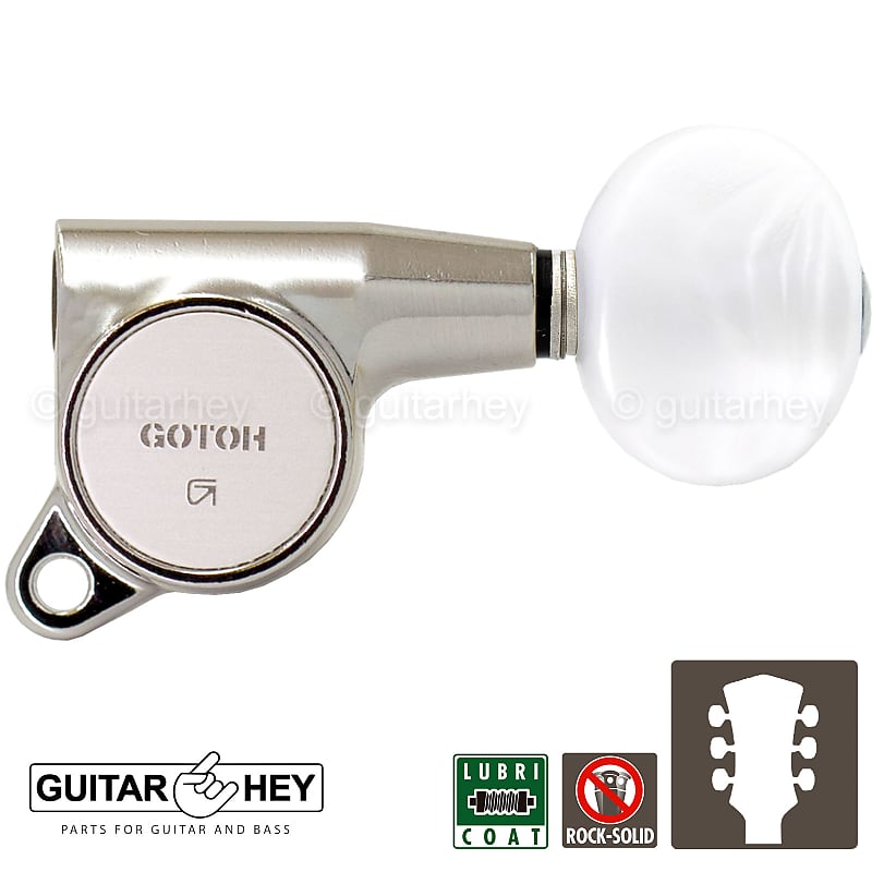 NEW Gotoh SG381-05P1 Guitar Tuning L3+R3 Small Oval Pearloid | Reverb