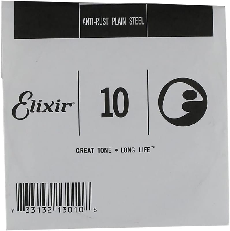 Elixir® Strings Anti-Rust Plated Plain Steel Single String | Reverb