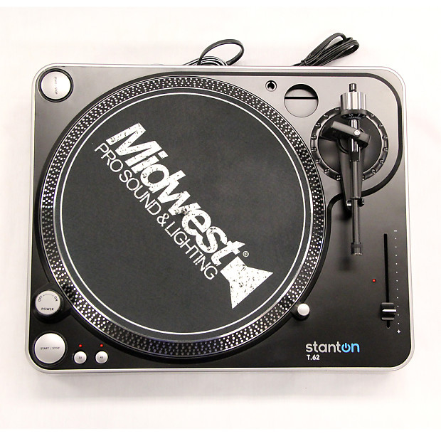 Stanton T62 Direct Drive Turntable w/ Dust Cover | Reverb