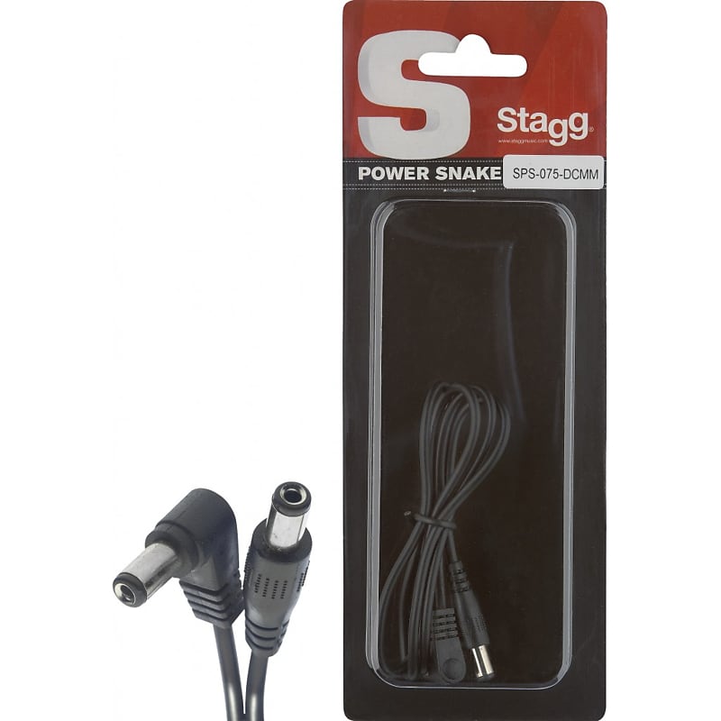 Stagg 1 Way Power Snake Pedal Extension Cord 0.75 metre - | Reverb UK