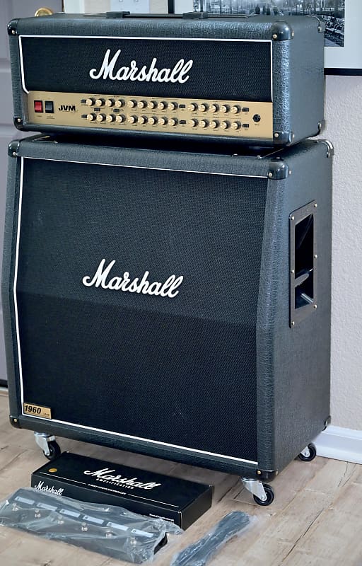 Marshall Marshall JVM410H/1960A Angled Half Stack Package | Reverb