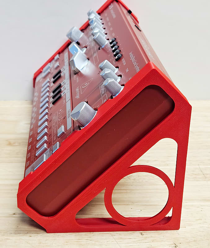 45 Degree Angled Red Color Stands For Behringer RD-6 Drum | Reverb