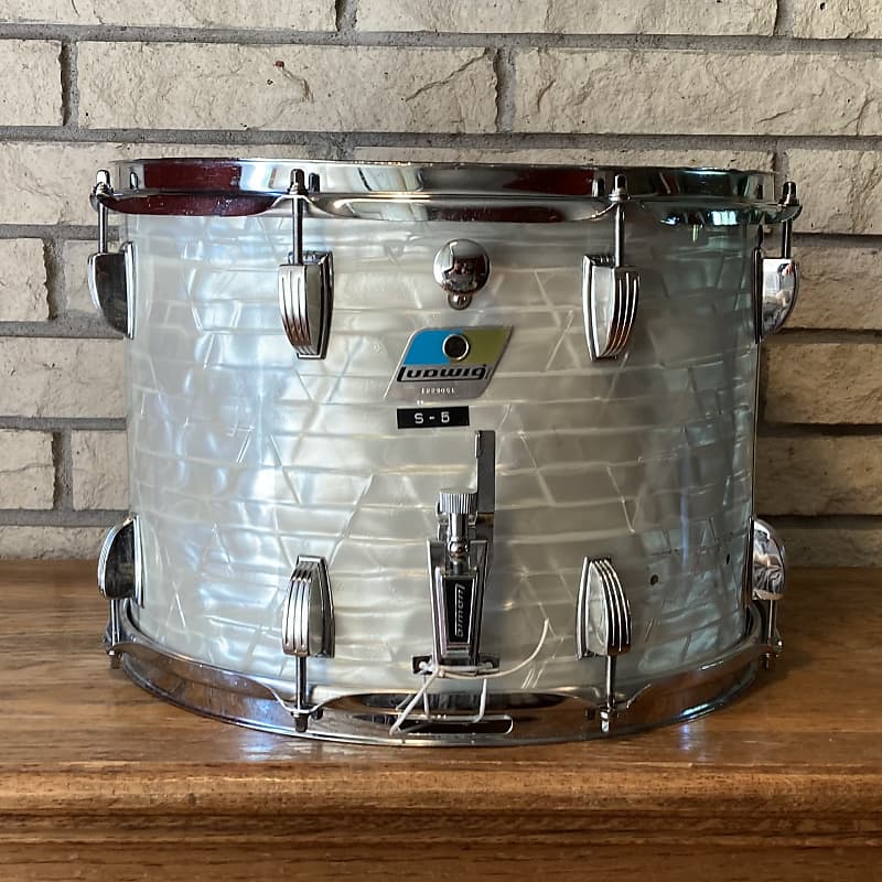 Ludwig 10x14” Marching Snare 1970s - White Marine Pearl | Reverb