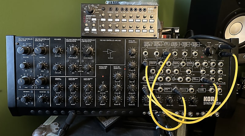 Korg MS20 Desktop Synth with Korg SQ1 2010s - Black | Reverb