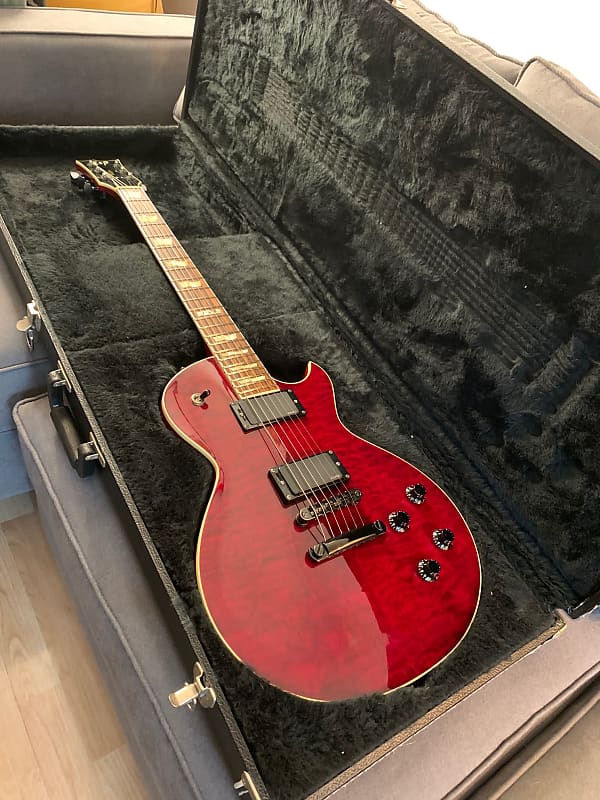 ESP Eclipse II 2003 See Thru Black Cherry | Reverb