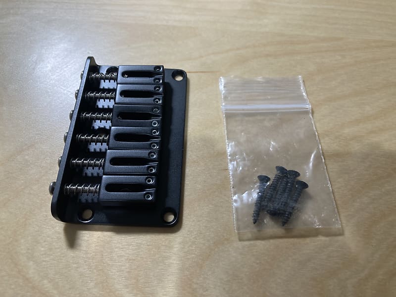 Hipshot 6 String Ibby FP Guitar Bridge 2010s - Black | Reverb