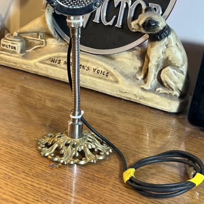 Vintage ASTATIC "Silver Eagle" D104 Crystal Microphone with | Reverb