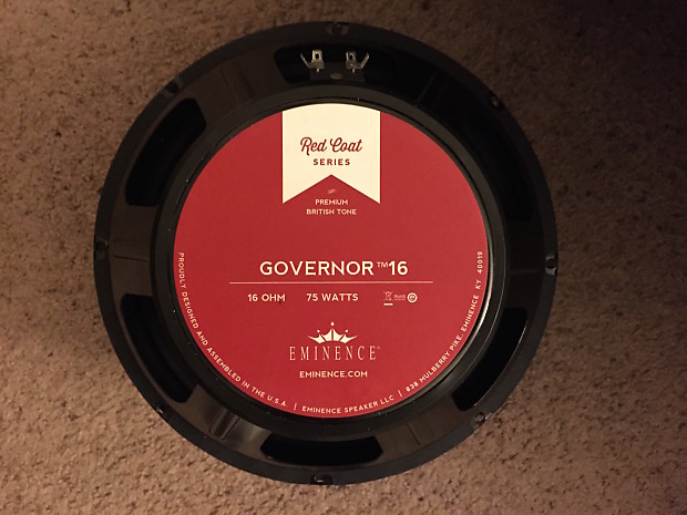 Eminence Governor 12" 75 watt 16ohm speaker | Reverb