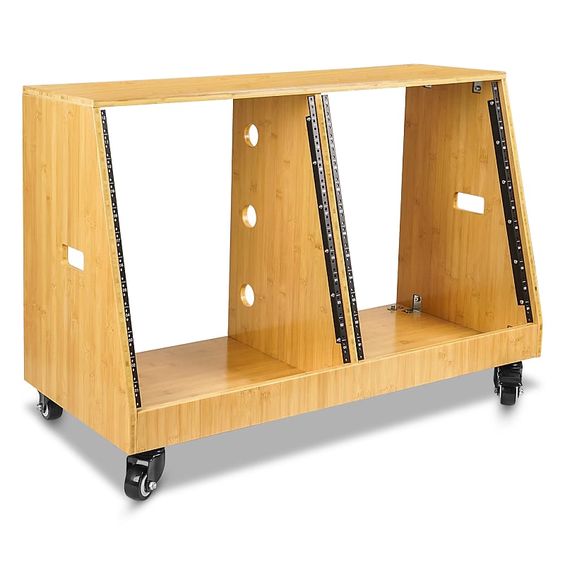 STBR-D12T | DIY 2 x 12U Slanted Studio Rack with Solid | Reverb