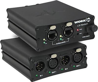 WorkPro LightShark LS-NODE 2 | Streaming RDM/DMX - 2 | Reverb