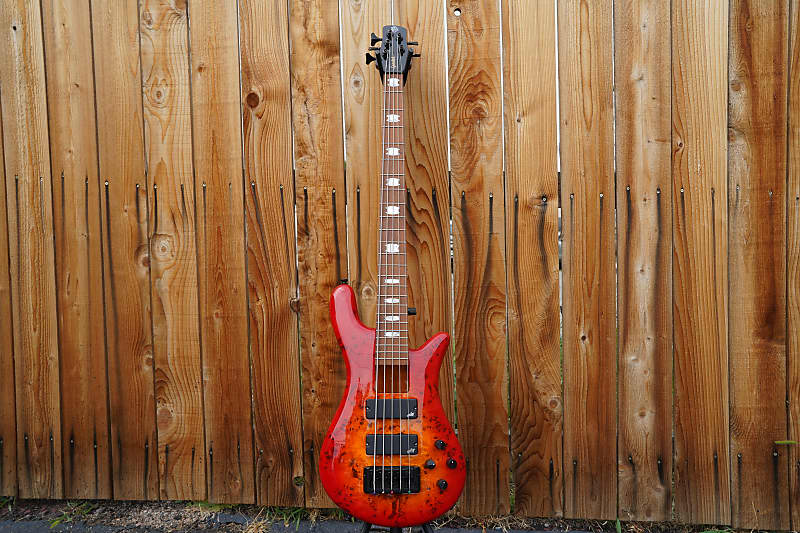 Spector Eurobolt-5 Inferno Red 5-String Electric Bass w/ Gig | Reverb