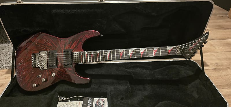 Jackson SL2H 2008 Custom Shop USA - Red Swirl, Blood Inlays | Reverb