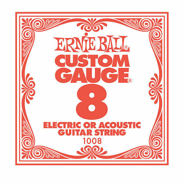 , Ernie Ball .008 Custom Gauge | Reverb