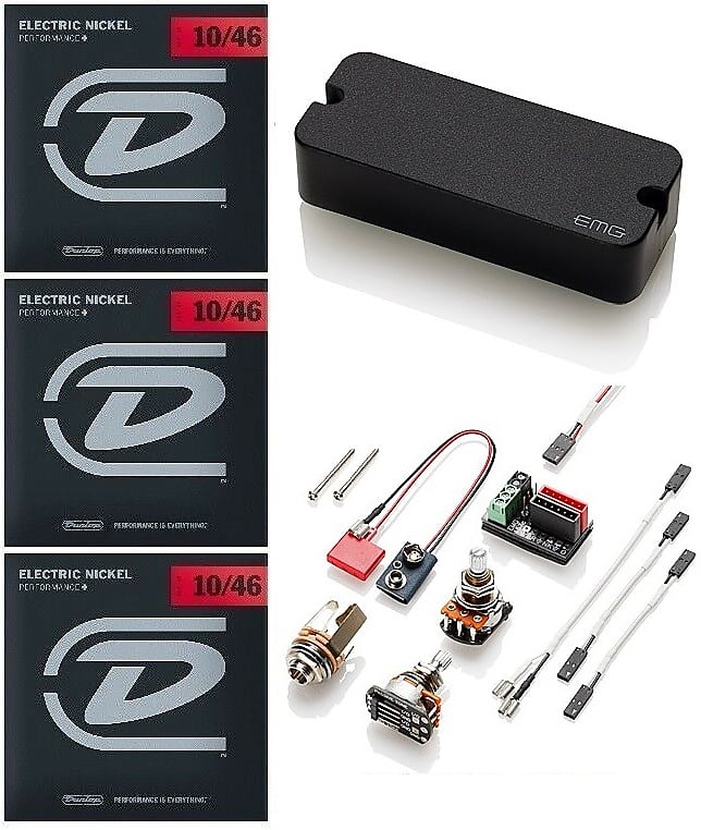 EMG P60 BLACK P-90 STYLE HOUSING ACTIVE SOLDERLESS GUITAR | Reverb