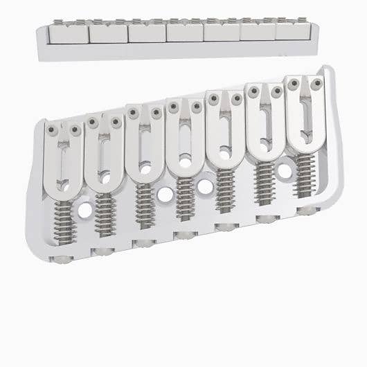 Hipshot 7-String Multi-Scale Guitar Bridge - Chrome - .175" | Reverb