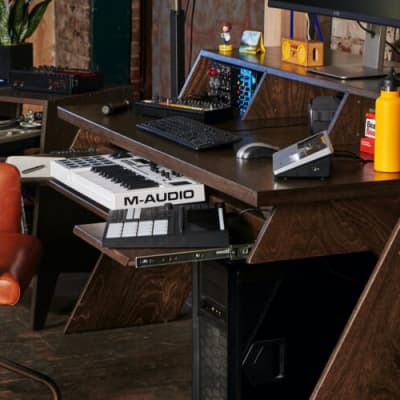 Output Output Platform Studio Desk Kodiak Brown + Keyboard | Reverb