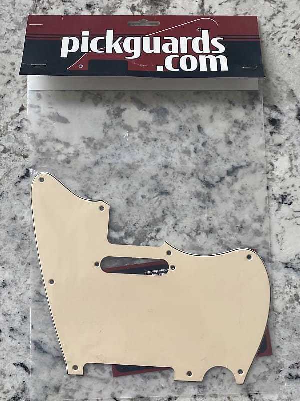 WD Pickguards.com Cream Squier Offset Telecaster Pickguard - | Reverb