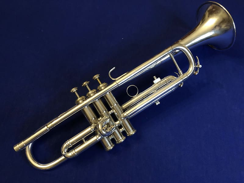 1951 Holton Model 48 Deluxe Silver Trumpet, Great Vintage | Reverb