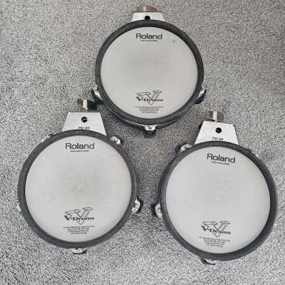 Set of 3 Roland PD-85-BK Dual Trigger V-Pads | Reverb