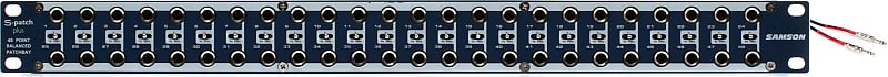 Samson S-Patch Plus 48-point Balanced Patchbay Bundle with | Reverb