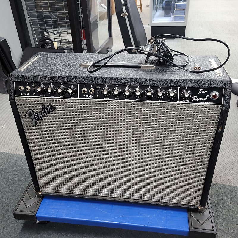 Fender Pro Reverb 2x12 Combo 1982 - Black | Reverb