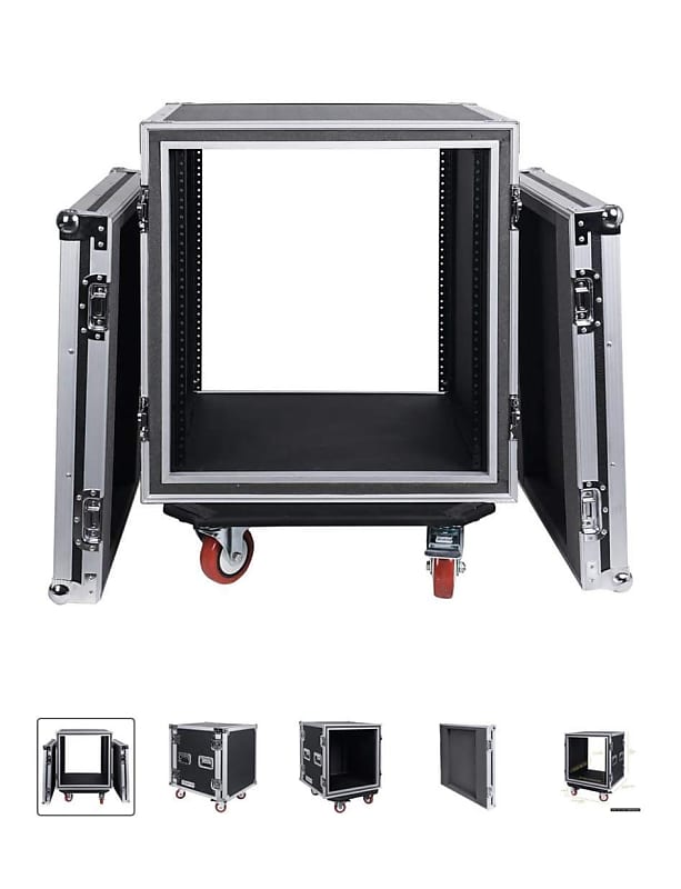 Sound Town 12 Unit Shock Mount Rack Case | Reverb