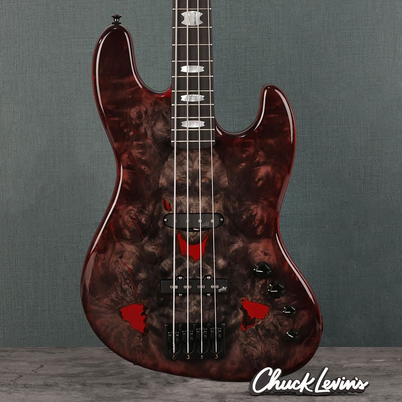 Spector USA Custom Coda4 Deluxe Bass Guitar - Bloodstone - | Reverb