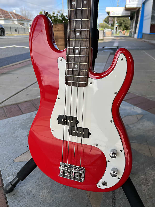 Suzuki P Bass | Red | Reverb