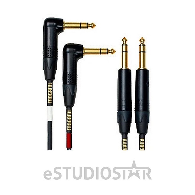 Mogami GOLD-KEY-SB-20R Balanced Stereo Keyboard Cables 20ft | Reverb