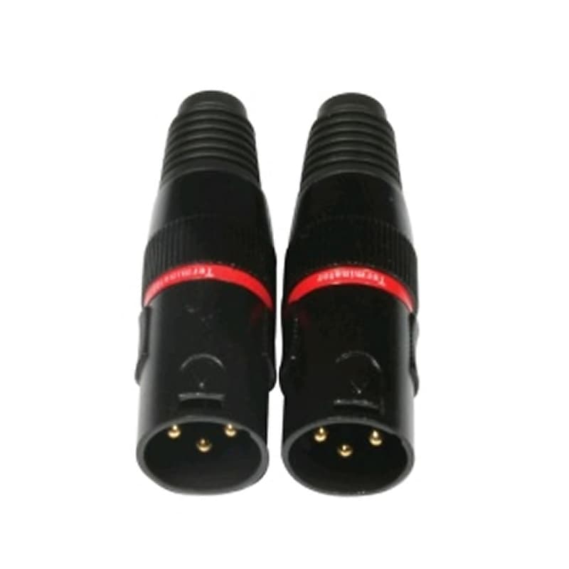 Pulse Dmx Xlr 3 Pin Terminators Black Plugs [2 Pack] | Reverb