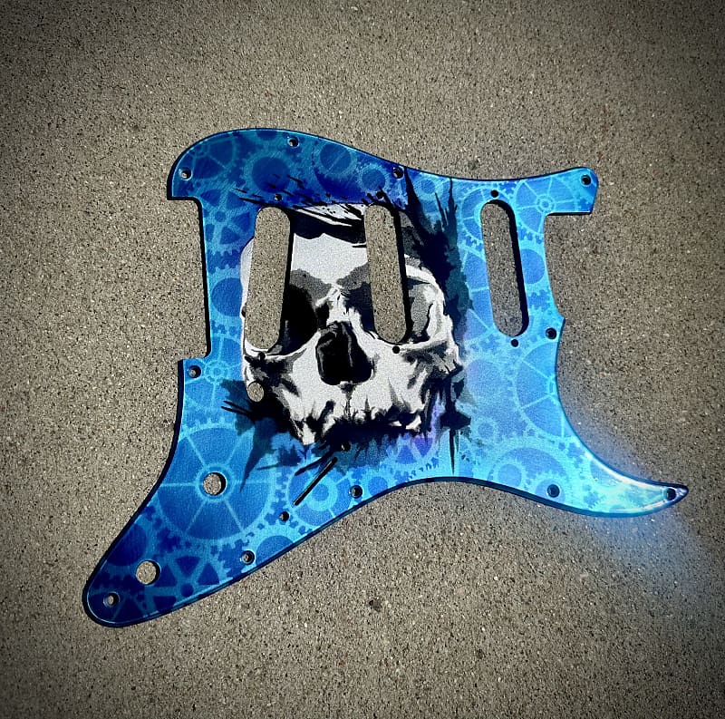 Custom Airbrushed Strat Pickguard | Reverb Canada