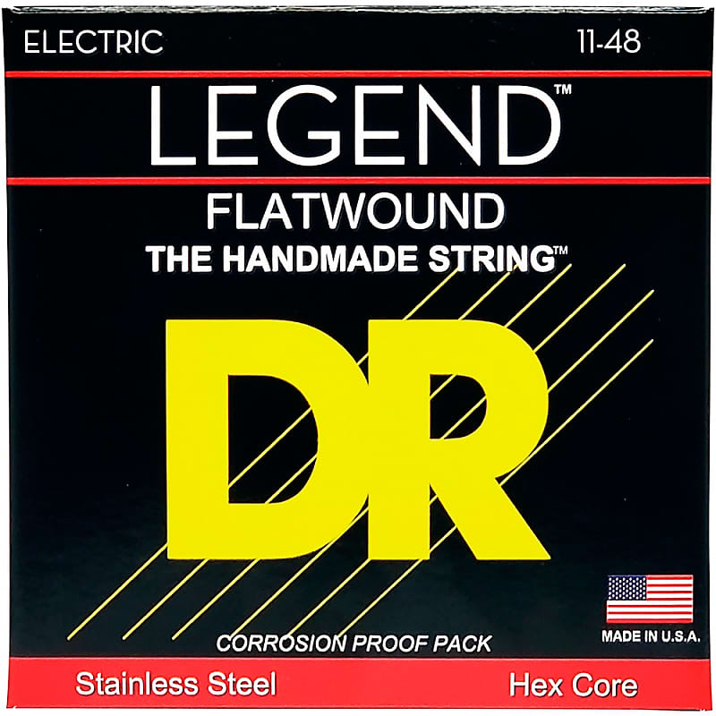 DR Strings Legend Extra Life Flatwound Electric Guitar | Reverb
