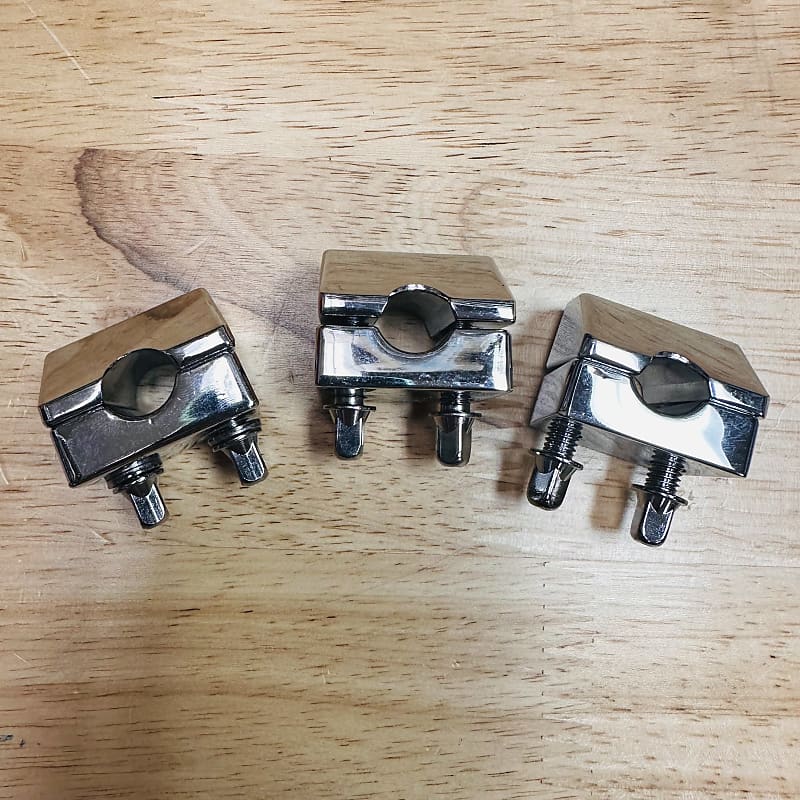 Used - DW Tom Bracket Memory Lock Set of 3 - Chrome | Reverb