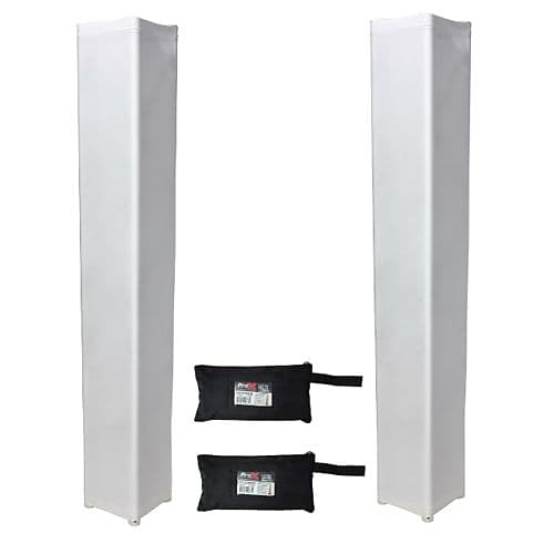 White PROX 9.84FT Truss DJ Scrim Covers with Zipper Carrying | Reverb