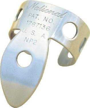 National Picks Nickel Silver Finger Picks 4 Pack | Reverb