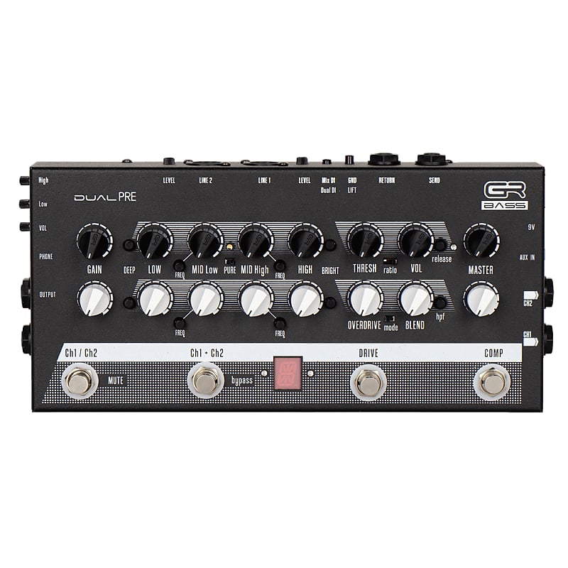 GR Bass DUAL-PRE 2-Channel Analog Bass Preamp | Reverb