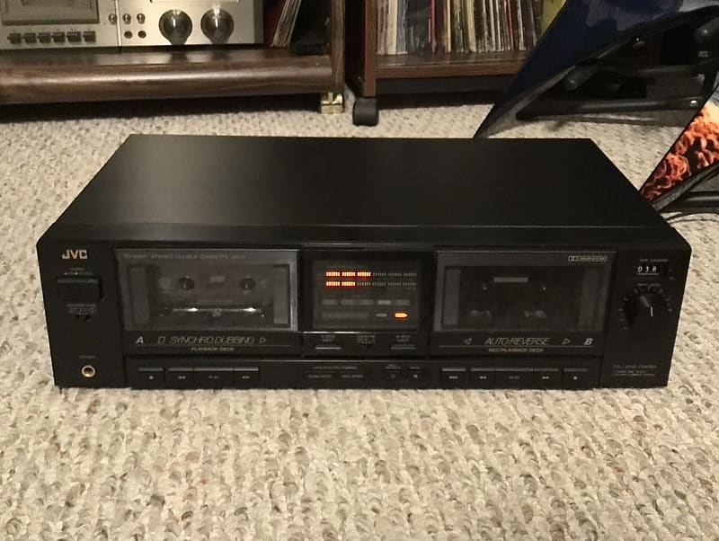 Vintage JVC TD-W301 Stereo Dual Cassette Tape Deck Synchro | Reverb