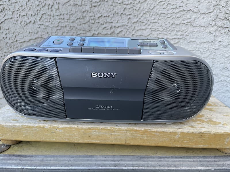 Sony CFD-S01 Radio Cassette-Corder Stereo BoomBox | Reverb