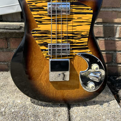 Teisco Spectrum EB-120 Bass 1960s Candy Apple Red | Reverb