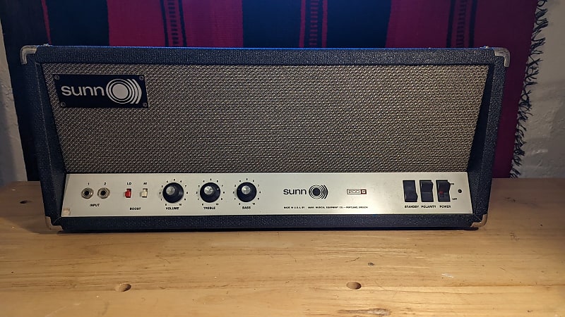 1969 Sunn 200S Bass/Guitar Tube Amp Head 60W/4Ω | Reverb