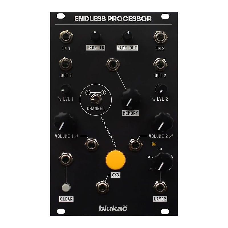 Blukač Instruments Endless Processor (Black) - Dual-Channel | Reverb