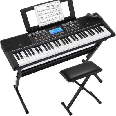 Donner Electric Piano Kit 61 Key Keyboard Piano DEK-610 | Reverb