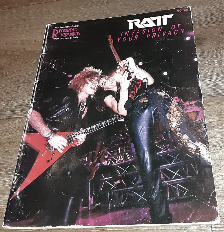 RATT - INVASION OF YOUR PRIVACY - GUITAR TAB BOOK - MUSIC | Reverb