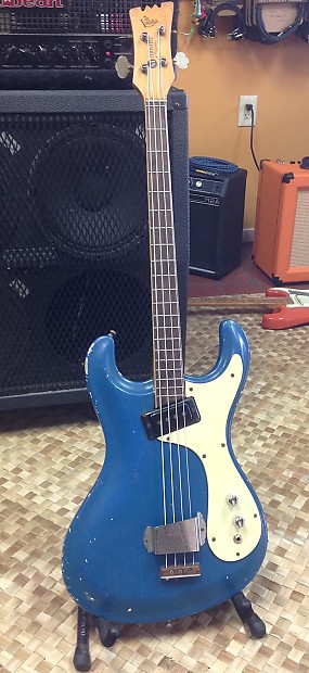 Mosrite Ventures Bass 1965 Blue | Reverb