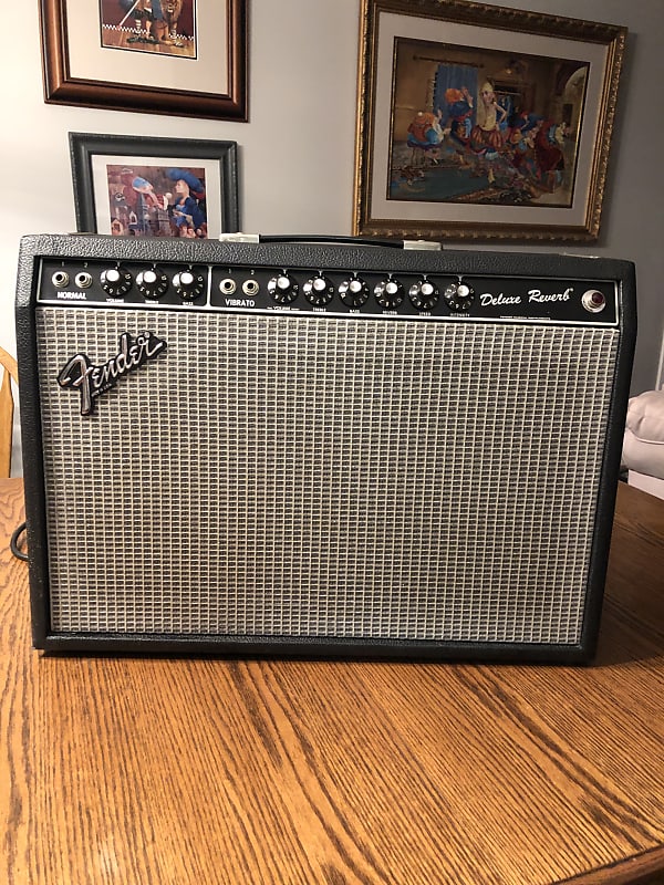 Fender Deluxe Reverb 1980 Black | Reverb