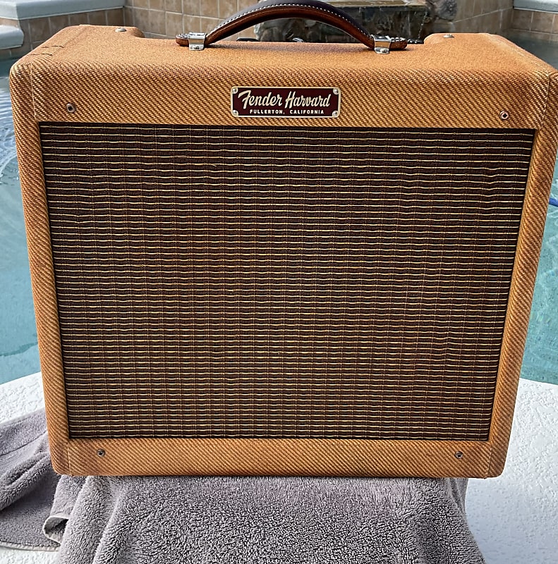 Fender 1958 Harvard 5F10 chassis restored in new tweed cab | Reverb