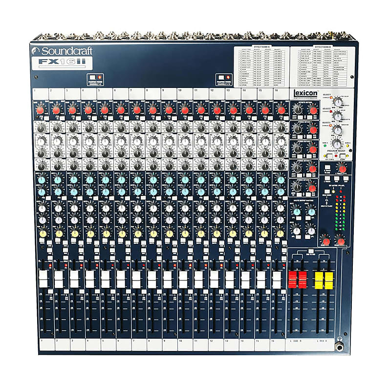Soundcraft FX16II 16 Channels Mixer With Effects | Reverb